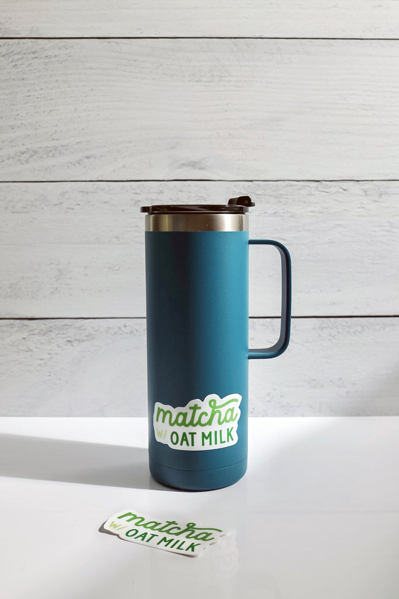 Matcha with Oat Milk Sticker – Matcha Nude
